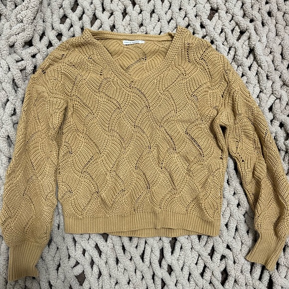 moon & madison | Sweaters | Moon And Madison Mustard Yellow Knit ...